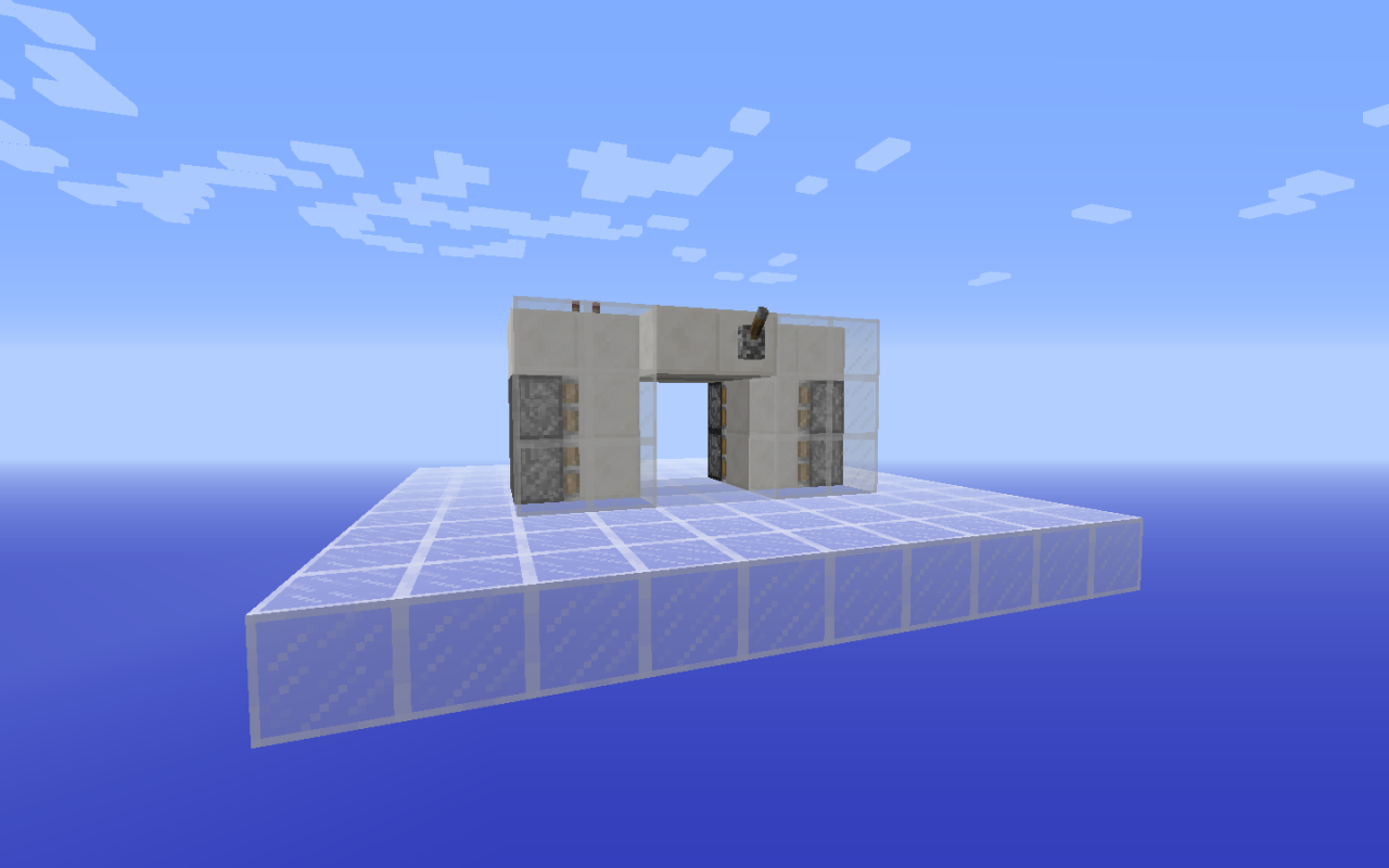 Compact 2x2 Hidden Piston Door Minecraft Map