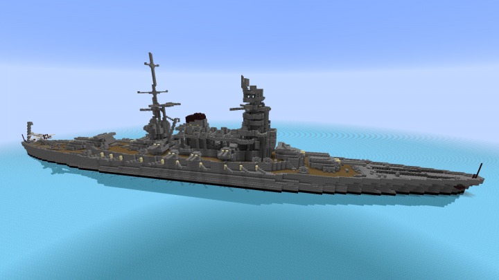 Amagi Class Battlecruiser (1940s Modernization) Minecraft Map