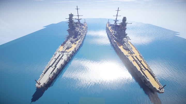Amagi Class Battlecruiser (1940s Modernization) Minecraft Map