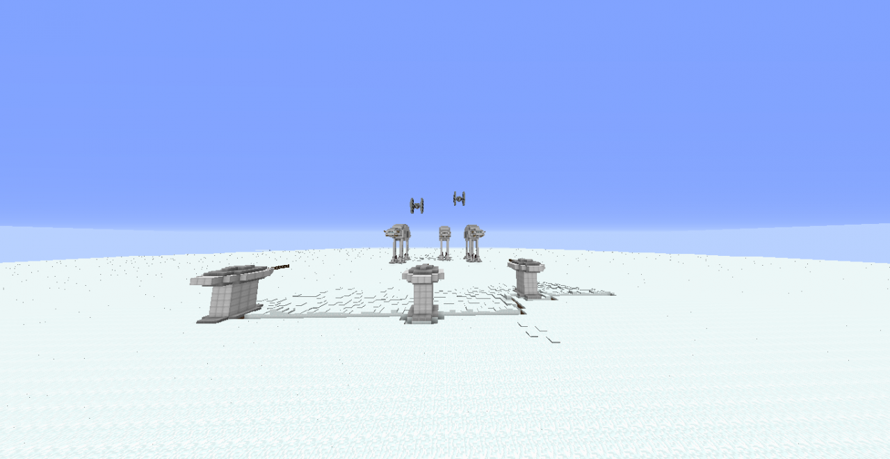Minecraft Hoth Battle Map Minecraft Map
