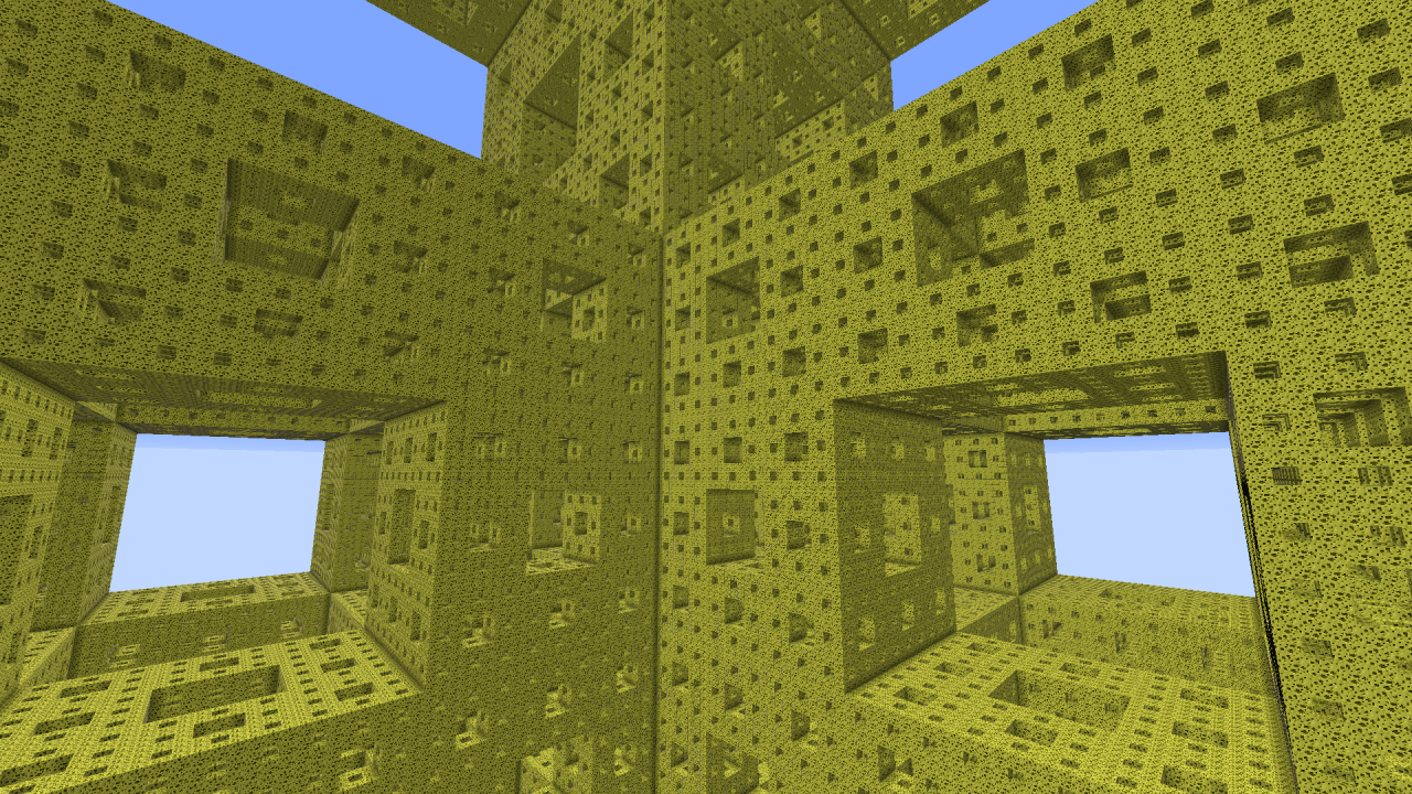The Menger Maze Minecraft Map