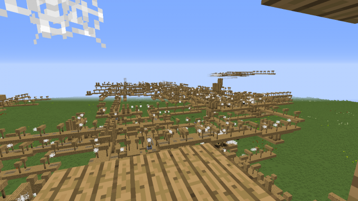 Mineshaft ABOVE ground! Minecraft Map