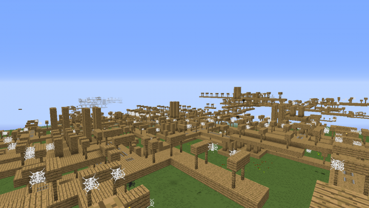 Mineshaft ABOVE ground! Minecraft Map