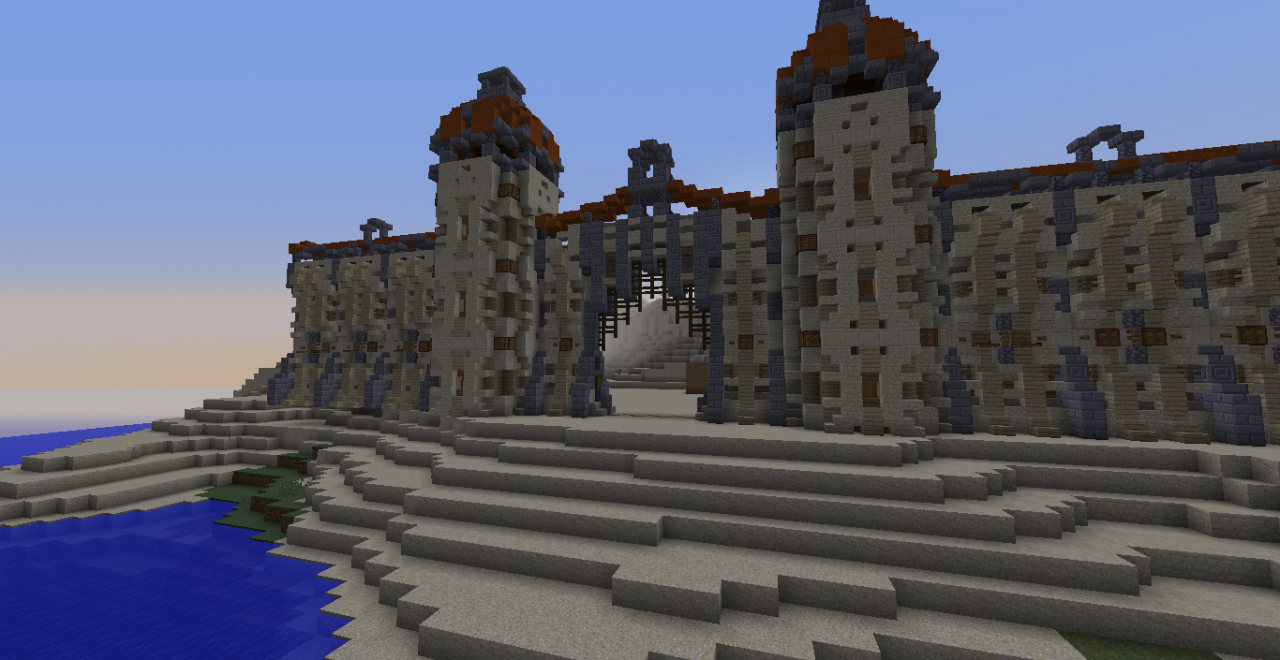 Sun-Baked Sand city Minecraft Map