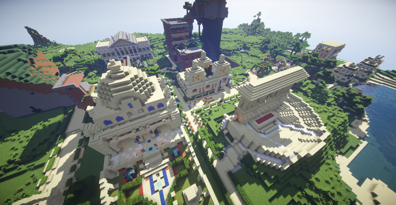 Indian Style Spawn - Half destroyed Minecraft Map