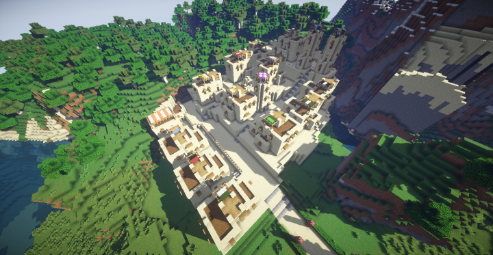 Indian Style Spawn - Half destroyed Minecraft Map