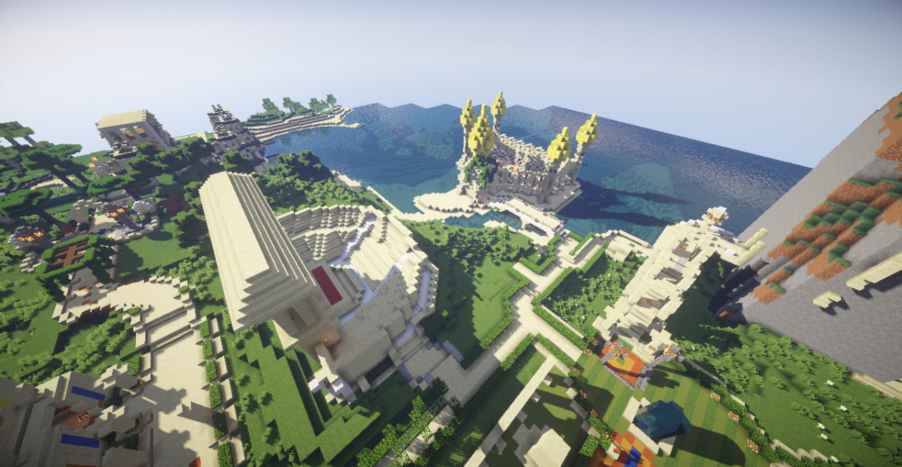 Indian Style Spawn - Half destroyed Minecraft Map