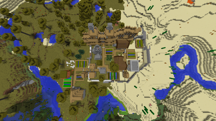 Fortified Wall For A Village Minecraft Map