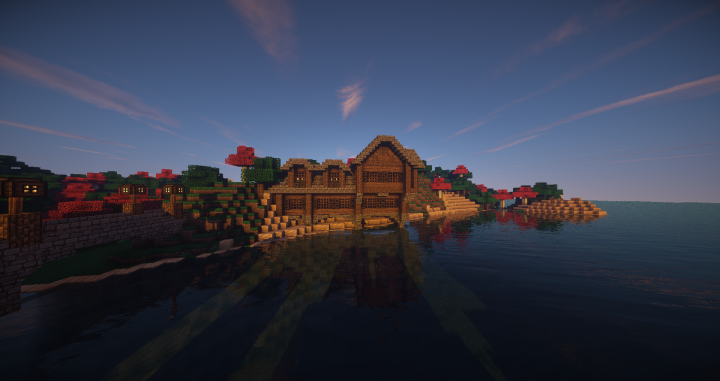 House and bridge Minecraft Map