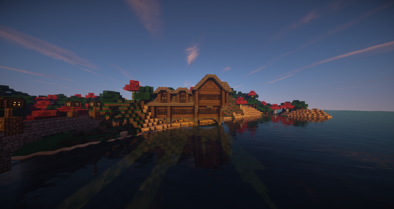 House and bridge Minecraft Map