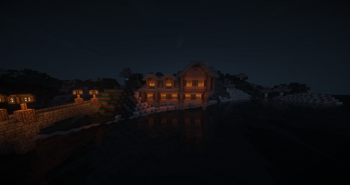 House and bridge Minecraft Map