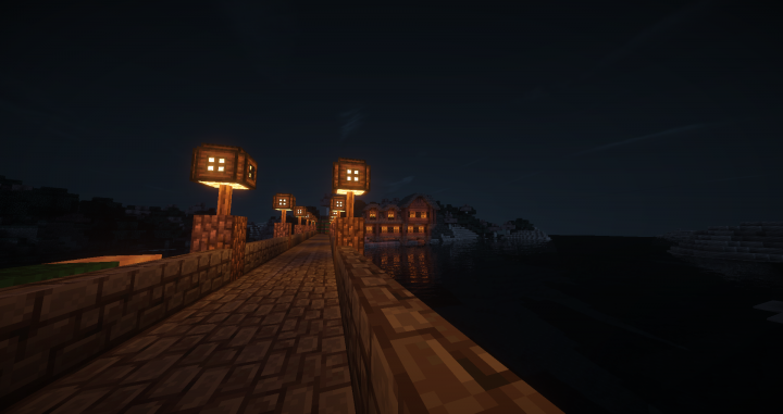 House and bridge Minecraft Map