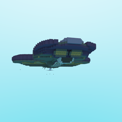 Halo CRS class covenant cruiser Minecraft Map