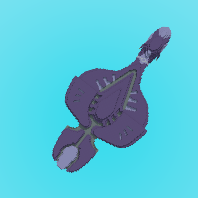 Halo CRS class covenant cruiser Minecraft Map