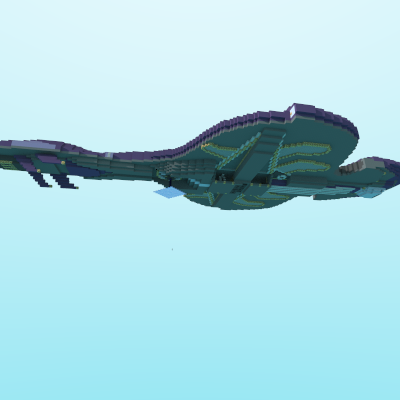 Halo CRS class covenant cruiser Minecraft Map