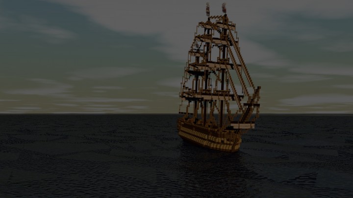 British Third Rate Ship of The Line Frigate Minecraft Map