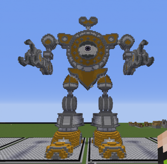 steampunk robot clock with eye ._. Minecraft Map