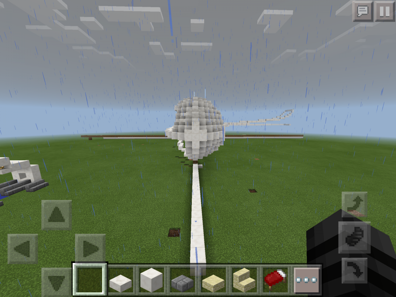 Boeing 757 airplane build Minecraft Map