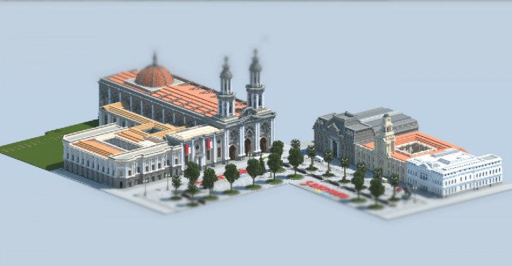 Catedral de Santiago de Chile (Town Square) Minecraft Map