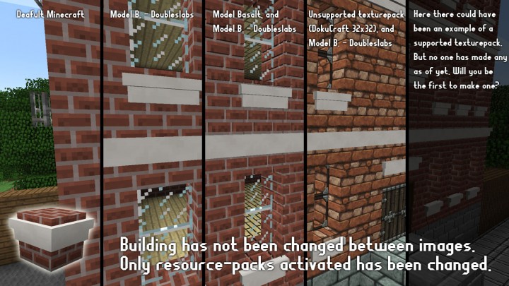 Model Basalt - Double Slabs v1.0 Minecraft Texture Pack
