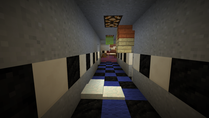 Fnaf 1 Freddy Fazbear's Pizza Parlor (Well Built) Minecraft Map