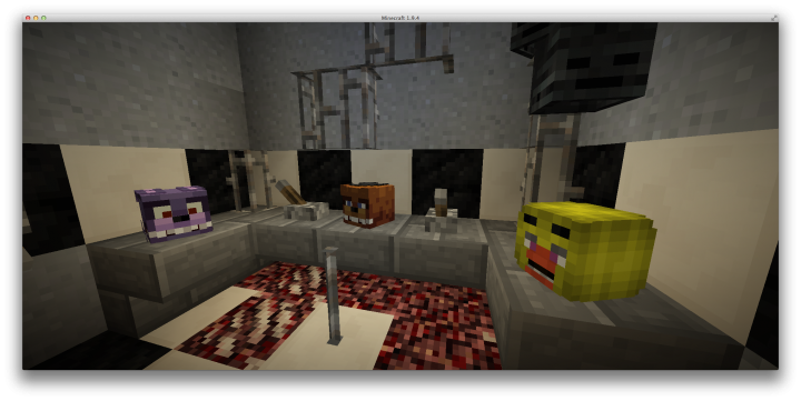 Fnaf 1 Freddy Fazbear's Pizza Parlor (Well Built) Minecraft Map