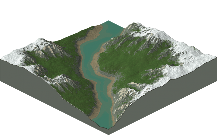 Valley Terrain Minecraft Map
