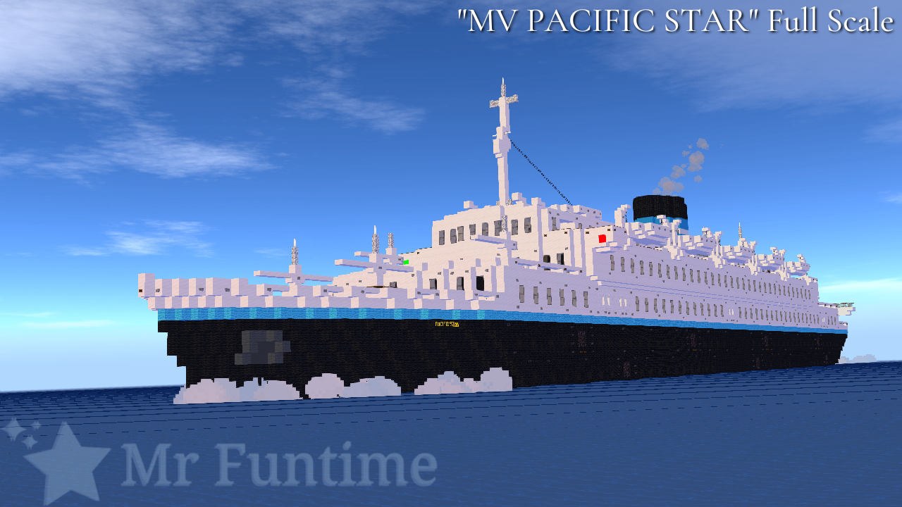 MV Pacific Star (1955)| 1:1 Scale Blue Star Travel's Ghost Ship ...