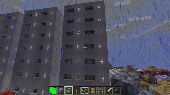 Concrete Block Apartment Minecraft Map