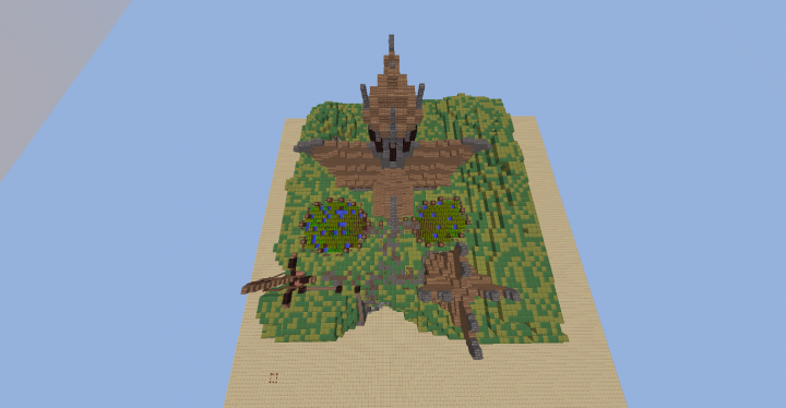 64x64 Plot Build Medieval Mining House [Image Timelapse?] Minecraft Map