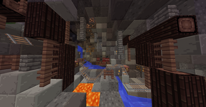 64x64 Plot Build Medieval Mining House [Image Timelapse?] Minecraft Map