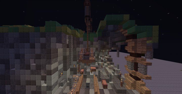 64x64 Plot Build Medieval Mining House [Image Timelapse?] Minecraft Map