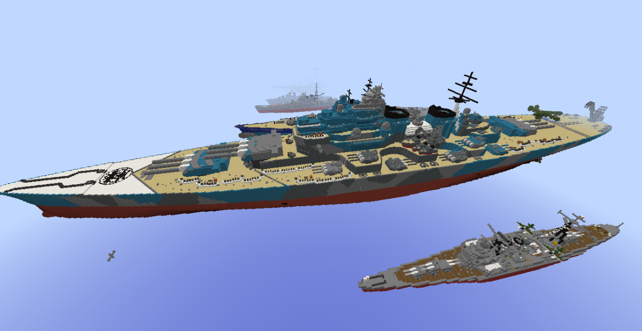 huge battle ship Minecraft Map