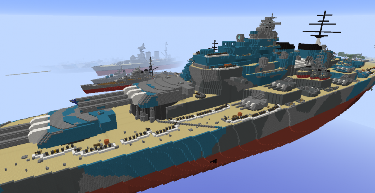 huge battle ship Minecraft Map