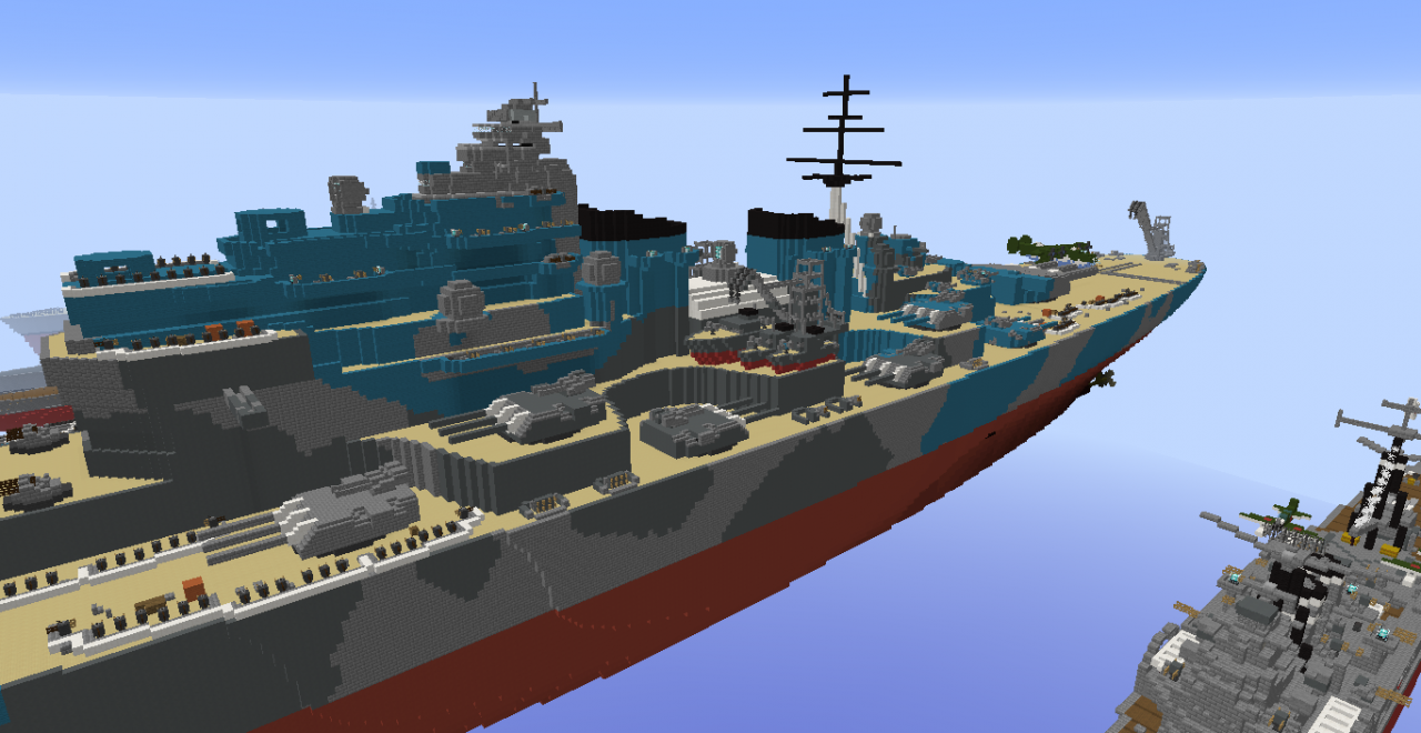 huge battle ship Minecraft Map