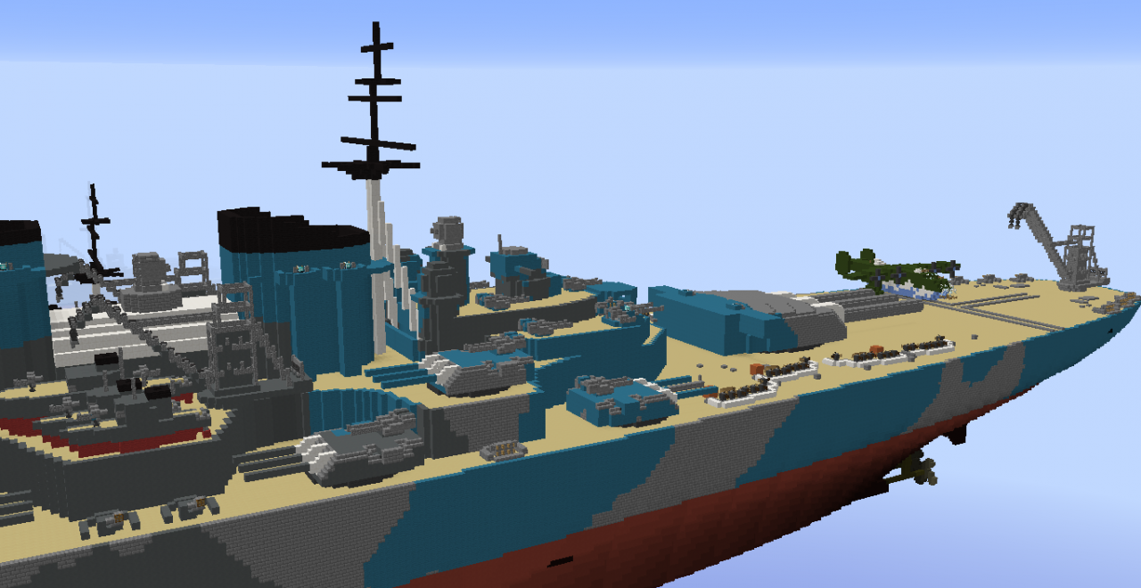 huge battle ship Minecraft Map