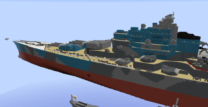 huge battle ship Minecraft Map