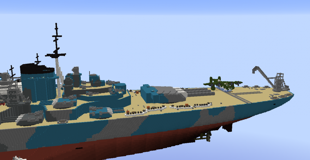 huge battle ship Minecraft Map