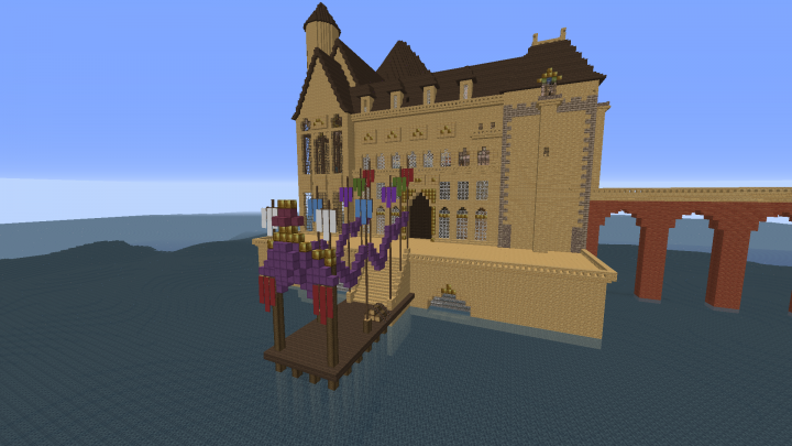 Eric's castle from The little mermaid Minecraft Map
