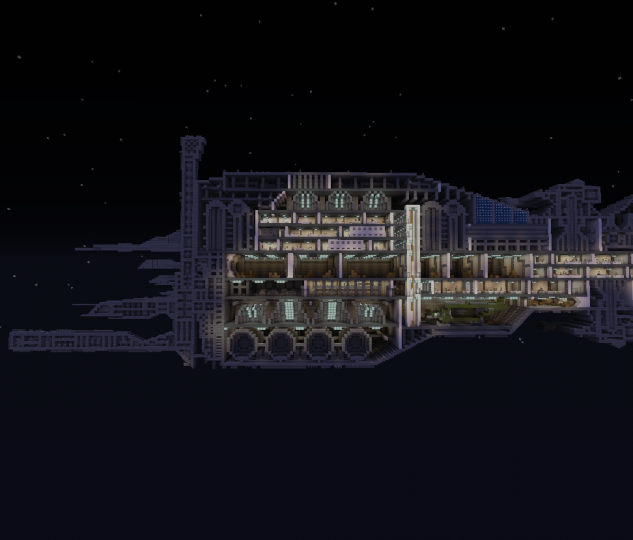 Alien Conestoga class spaceship (inspiration) Minecraft Map