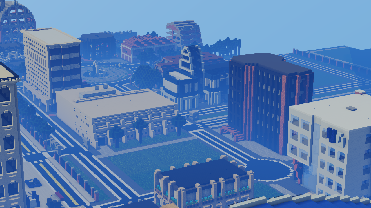 Diamond City - Modern and historic city Minecraft Map