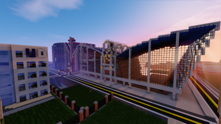 Diamond City - Modern and historic city Minecraft Map