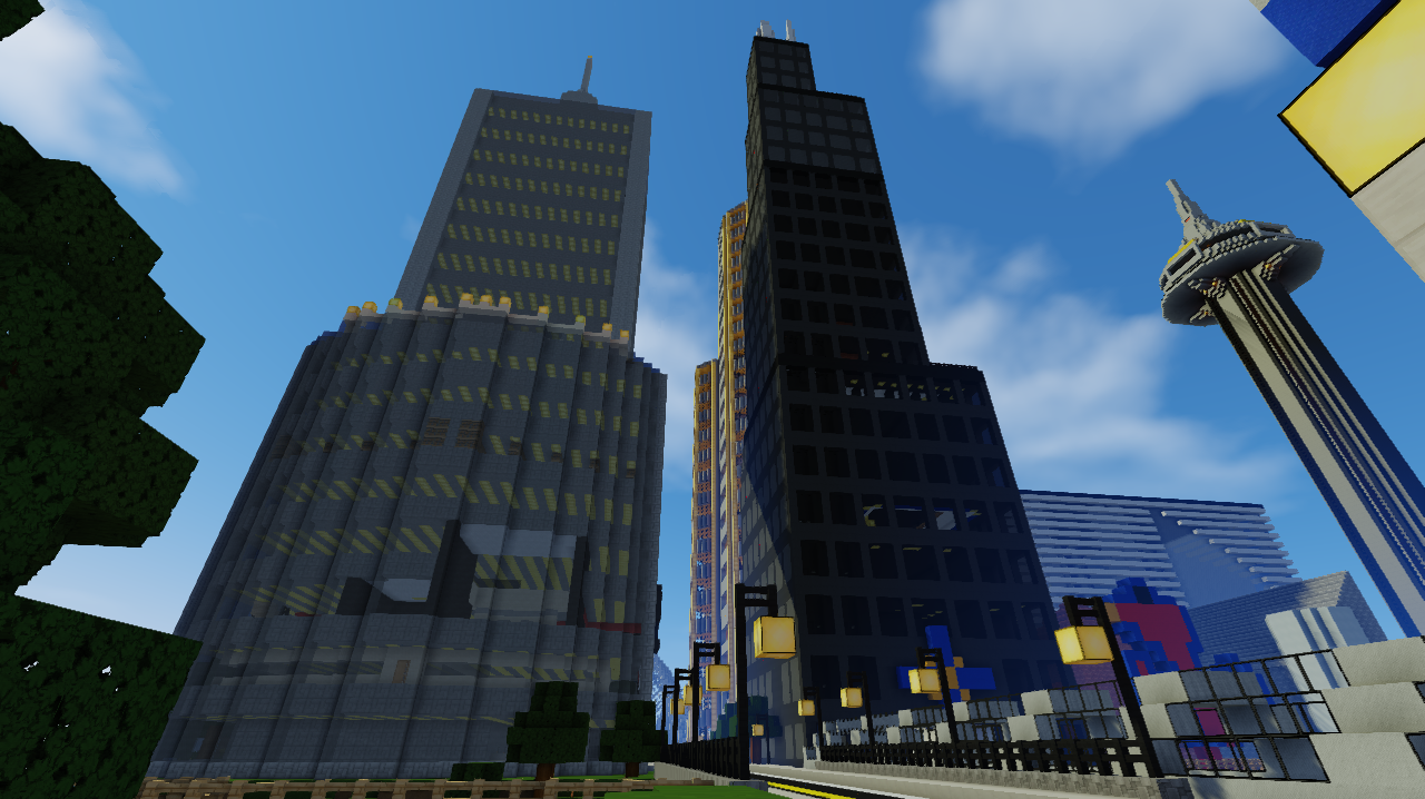 Diamond City - Modern and historic city Minecraft Map
