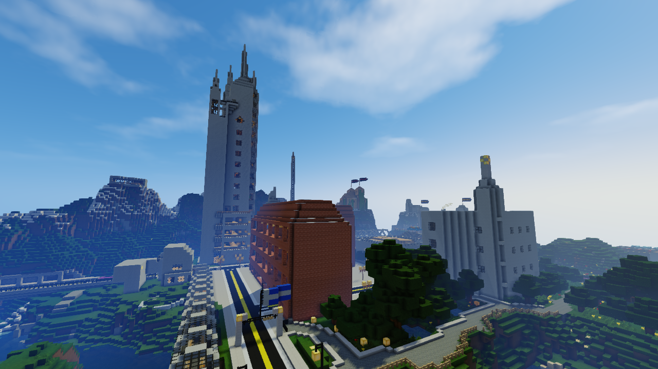 Diamond City - Modern and historic city Minecraft Map