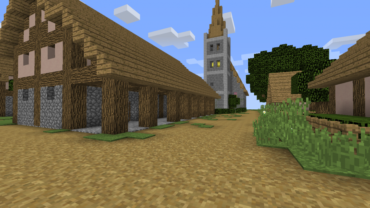 Medieval Village and Castle Over Time (Year 20) Minecraft Map