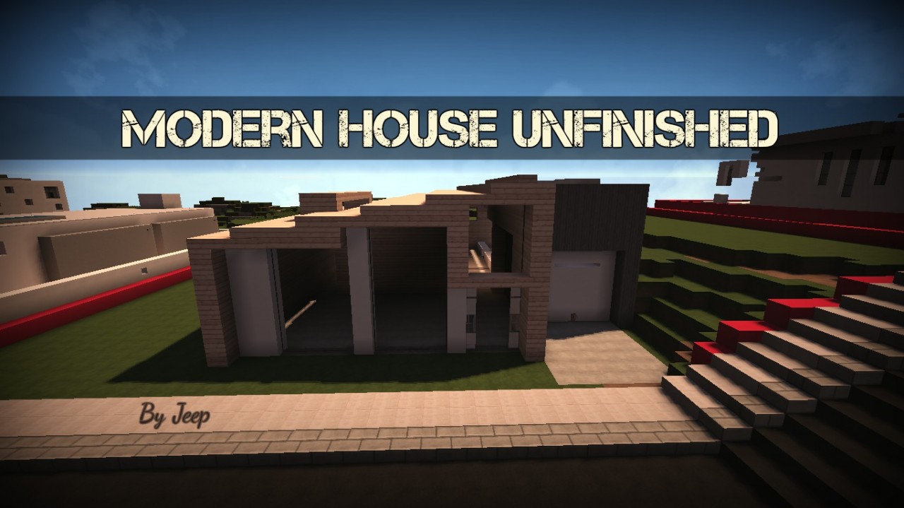 Modern House Under Construction! Minecraft Map