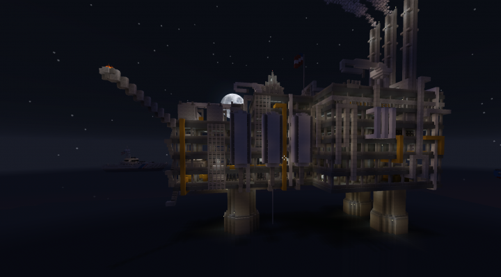 Offshore gas platform Minecraft Map