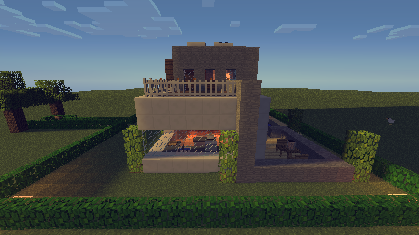Small Modern House (requires MrCrayfish Furniture Mod) Minecraft Map