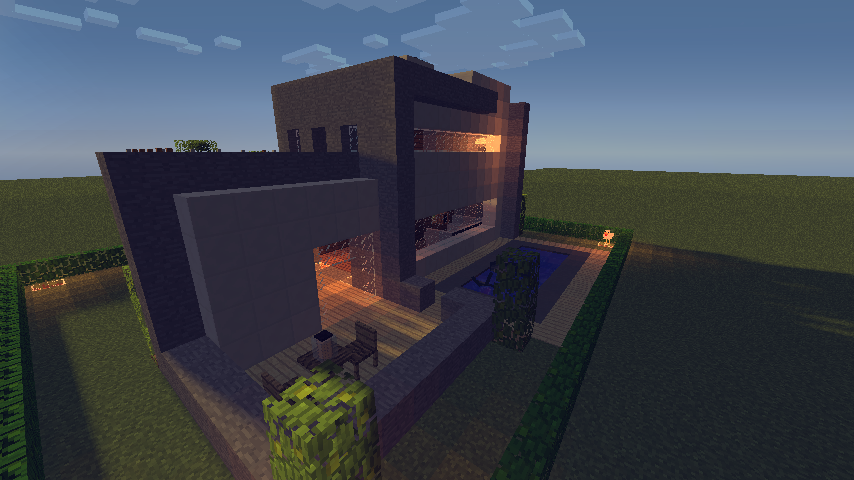 Small Modern House (requires MrCrayfish Furniture Mod) Minecraft Map