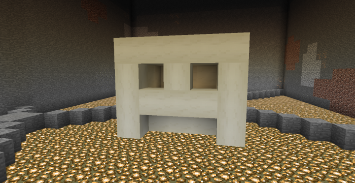 Fossil, Bone, Skeleton | 1.10 Original Vanilla | Pre-Release Minecraft Map